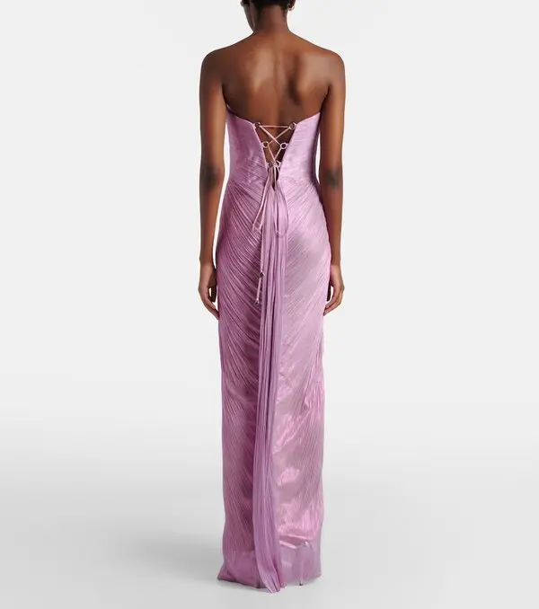 MARIA LUCIA HOHAN Stephanie Silk Tulle Gown - Pink