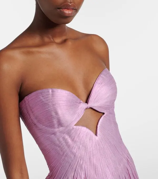 MARIA LUCIA HOHAN Stephanie Silk Tulle Gown - Pink