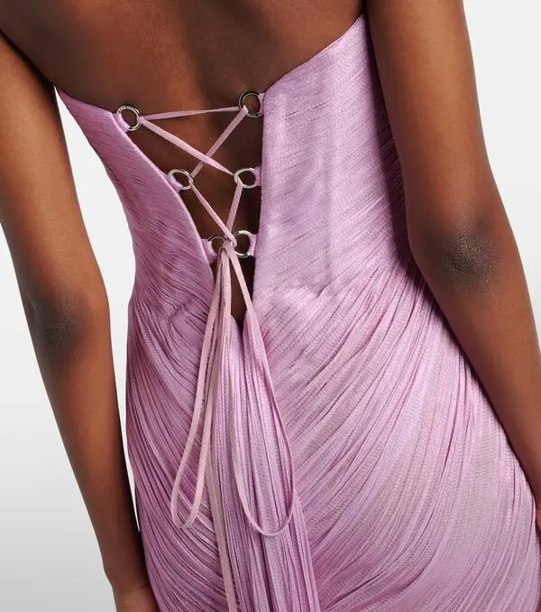 MARIA LUCIA HOHAN Stephanie Silk Tulle Gown - Pink