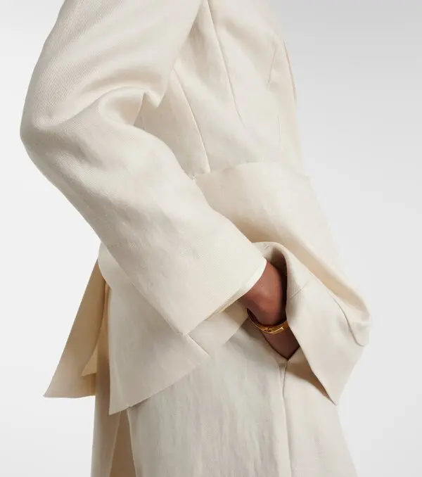 Max Mara Volontà Linen Blazer - White