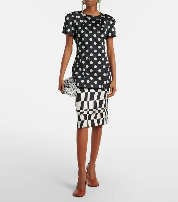 Dries Van Noten Polka-dot Double-breasted Blazer