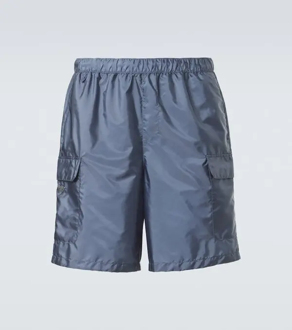 Prada Re-nylon Swim Trunks - Blue