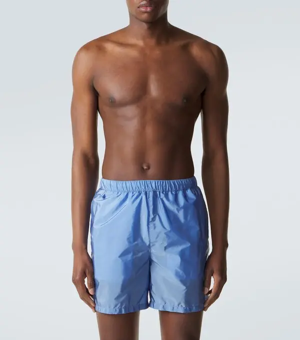 Prada Re-nylon Swim Trunks - Blue