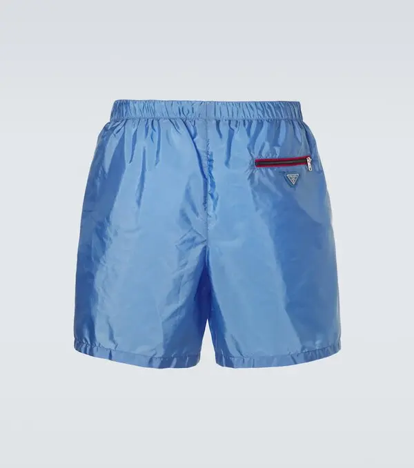 Prada Re-nylon Swim Trunks - Blue