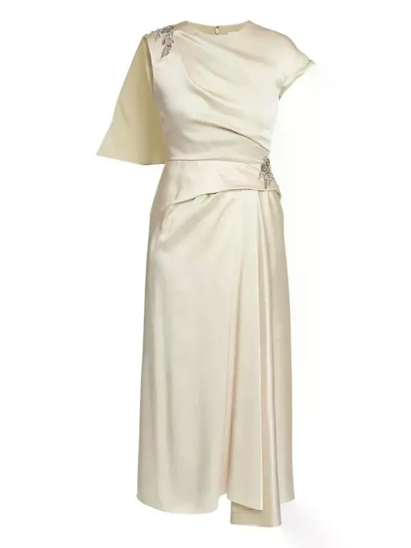 Erdem Draped Embellished Dress
