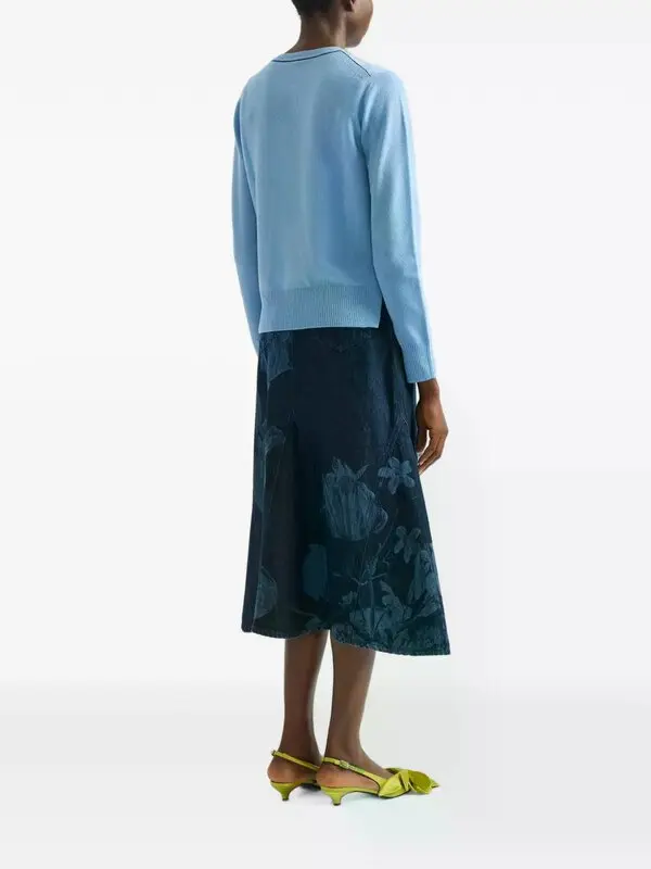 Erdem Crew-neck Cardigan - Blue