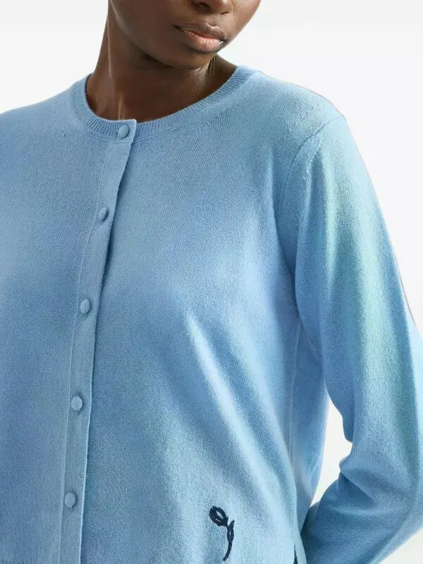 Erdem Crew-neck Cardigan - Blue