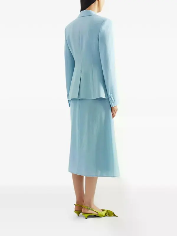 Erdem Draped Midi Skirt - Blue