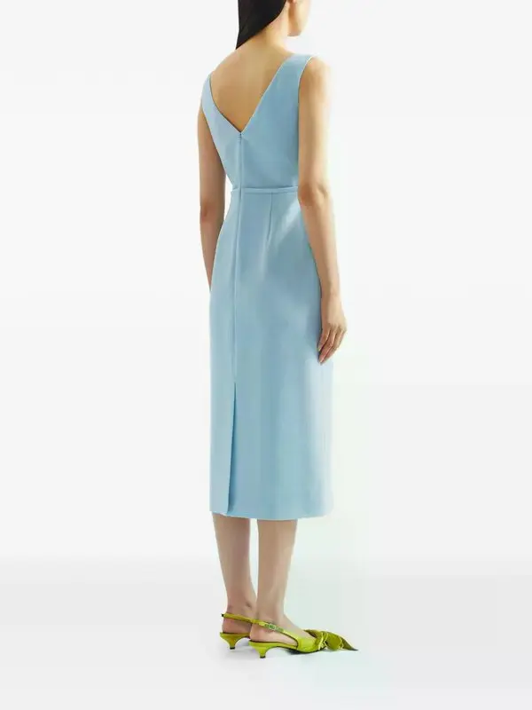 Erdem Pencil Midi Dress With Floral Embellishments