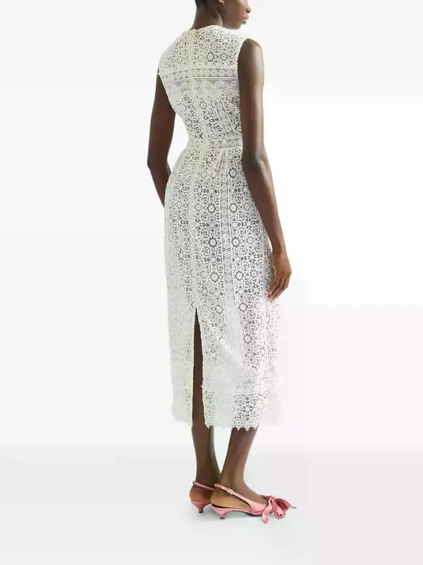Erdem Guipure Lace Embellishment Midi Dress