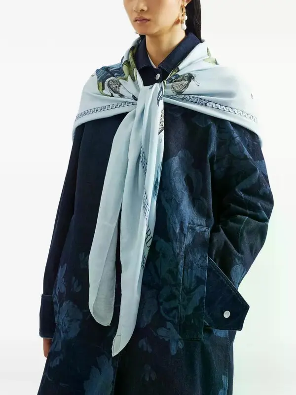 Erdem Tulip-print Scarf