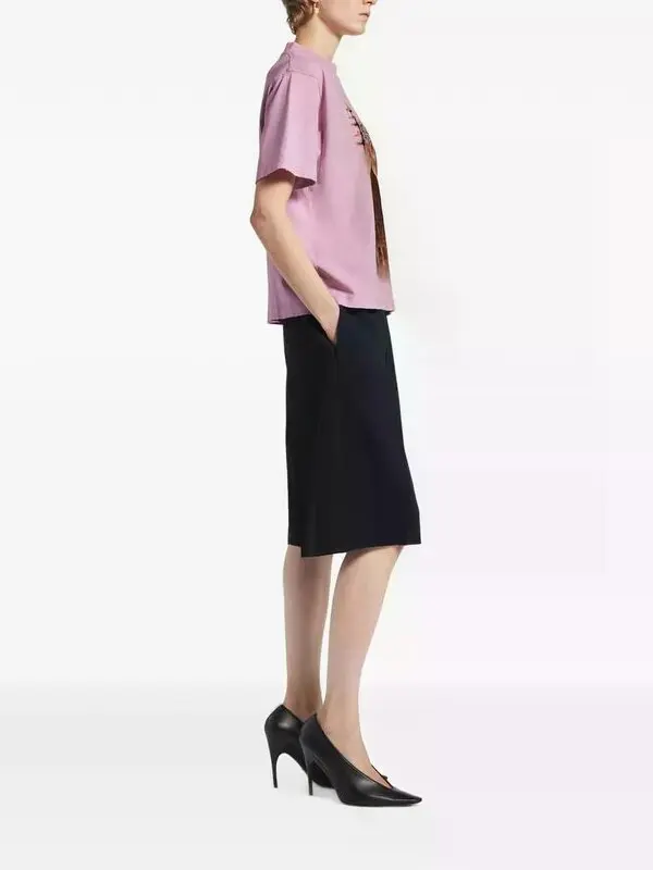 Balenciaga Sacré Cœur Crew Neck T-shirt - Pink
