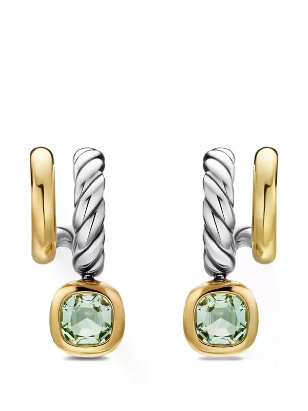 David Yurman Dy Mercer® Color Two Row Drop Earrings - Gold