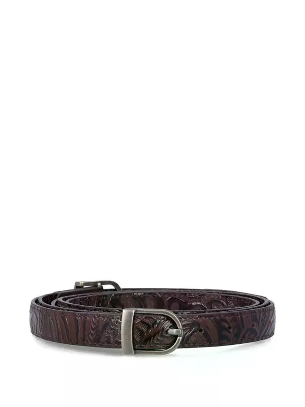 LOW CLASSIC Two-way Buckle Belt - Brown