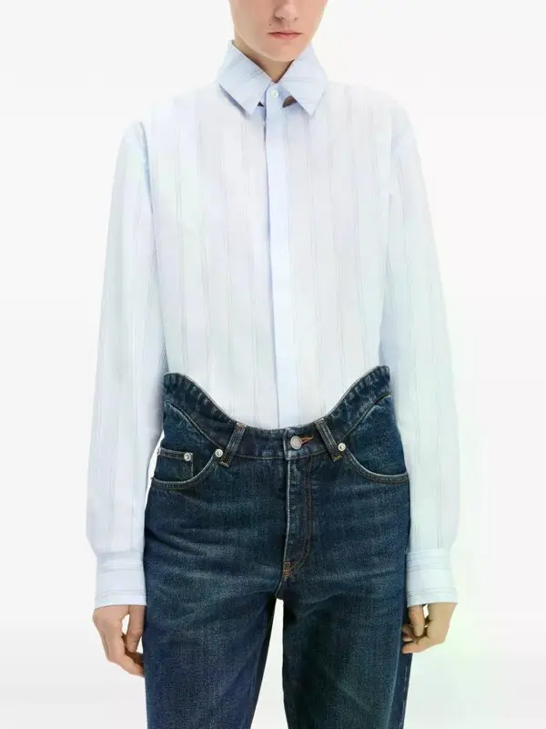 JEAN PAUL GAULTIER Pinstriped Collar Shirt