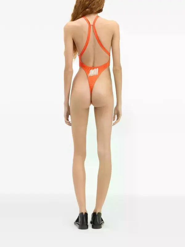 JEAN PAUL GAULTIER Gingham Open Back One-piece Swimsuit
