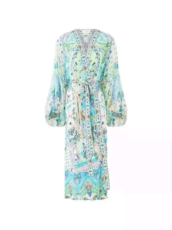 Camilla Midsummer Floral-pattern Midi Dress