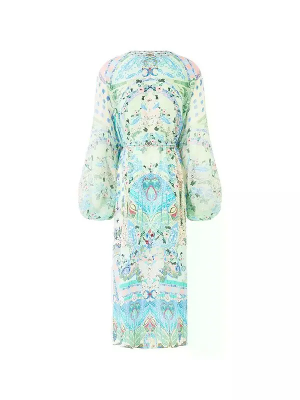 Camilla Midsummer Floral-pattern Midi Dress