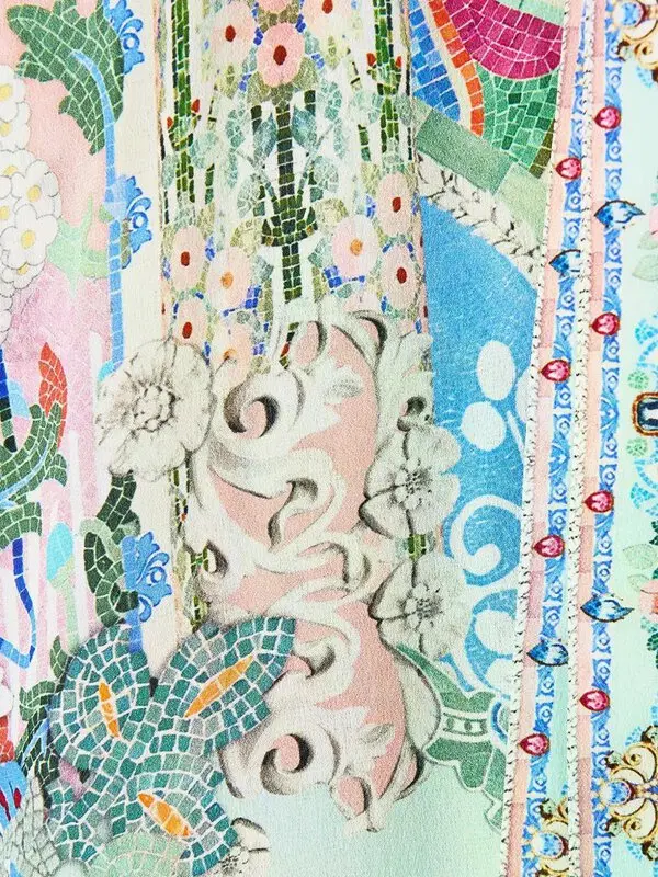 Camilla Midsummer Floral-pattern Midi Dress