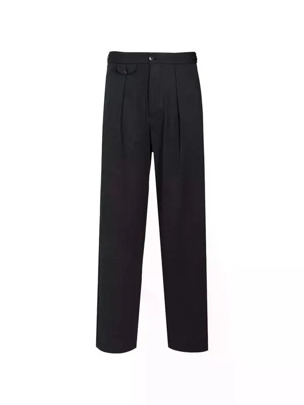 Emporio Armani Textured Trousers - Blue