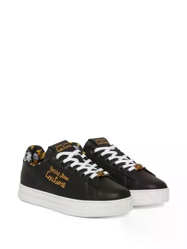 Versace Logo Sneakers - Black