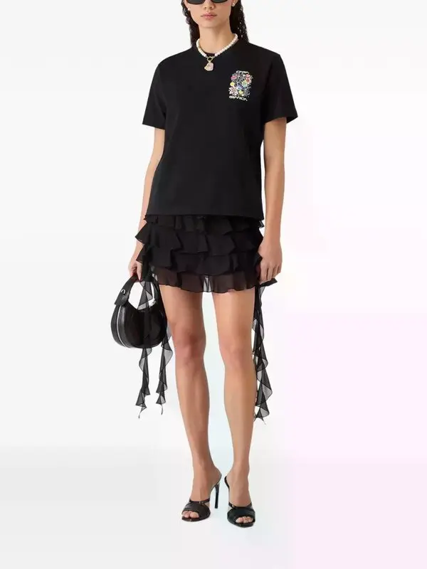 Casablanca Graphic Print T-shirt - Black
