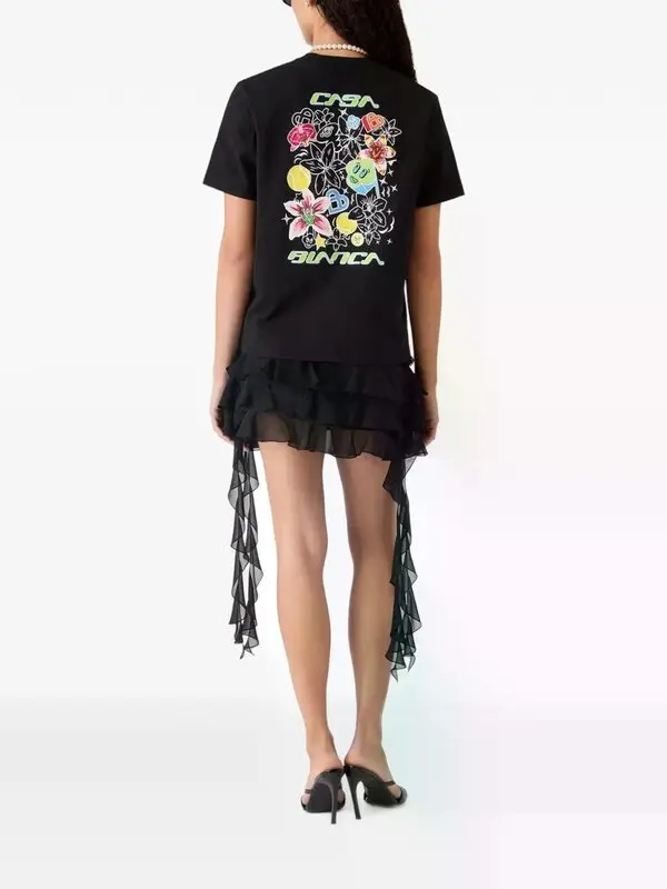Casablanca Graphic Print T-shirt - Black