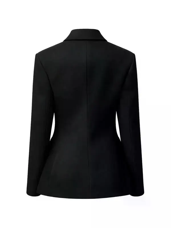 Loewe Single-breasted Wool Blazer - Black