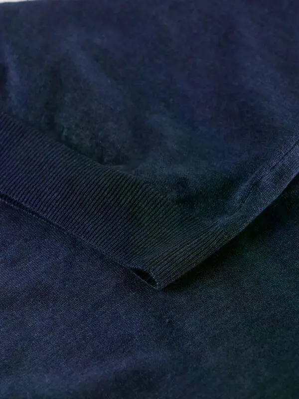 Tagliatore Josh Ribbed-trim T-shirt - Blue