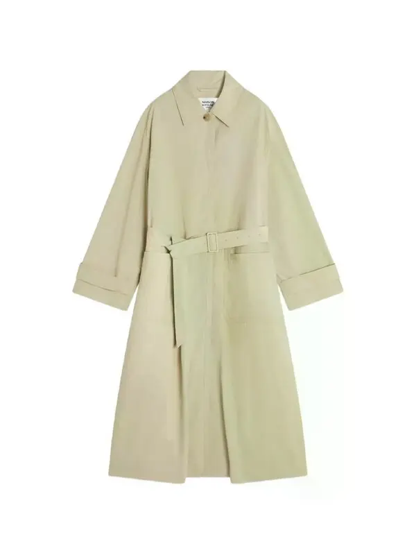 Maison Kitsuné Belted Trench Coat - Neutrals
