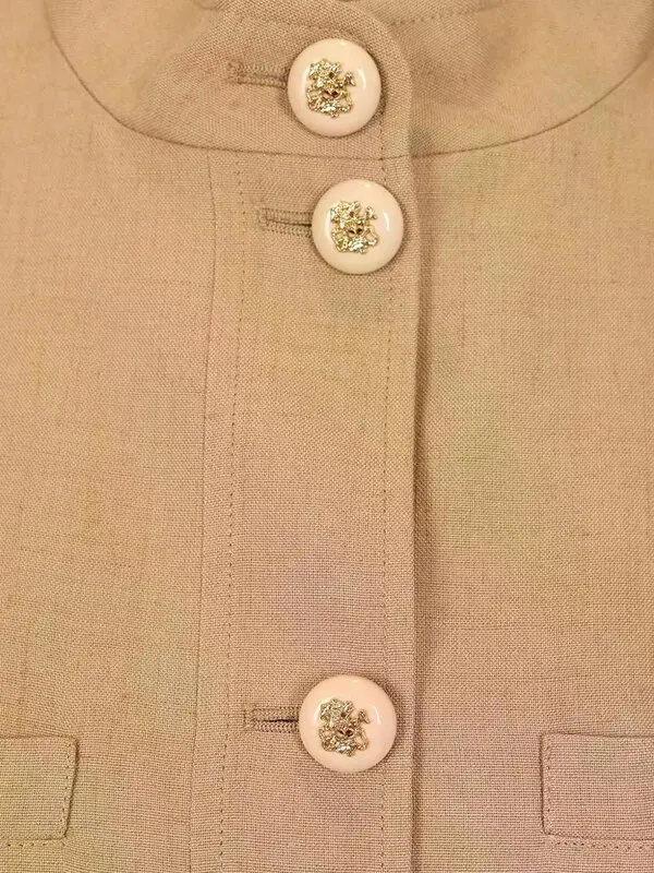 Valentino Garavani Belted Embroidered Jacket - Neutrals