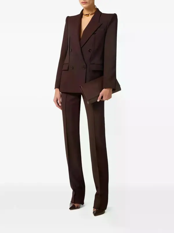 Elisabetta Franchi Double-breasted Blazer - Brown