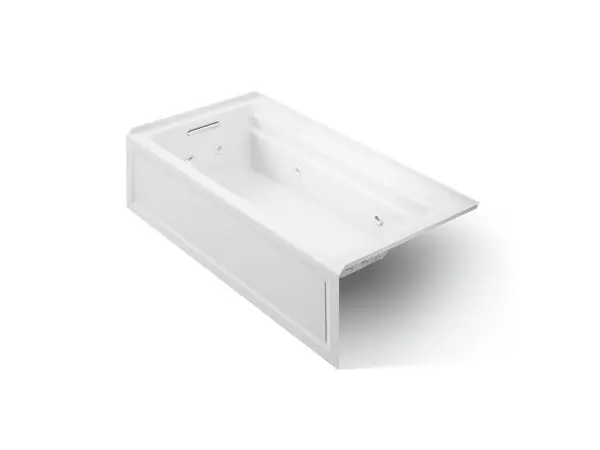 KOHLER Archer 72" X 36" Alcove Heated Bubblemassage Air Bath And Whirlpool, Left Drain - One-color
