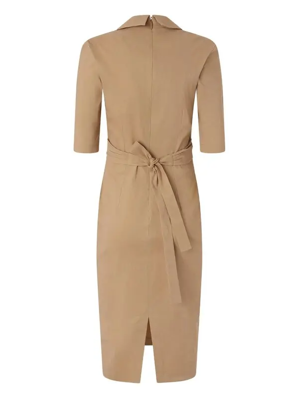 Pinko Fitted Midi Dress With Bow