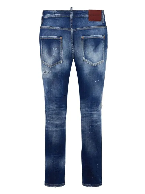 Dsquared2 Medium Wash Skater Jeans - Blue
