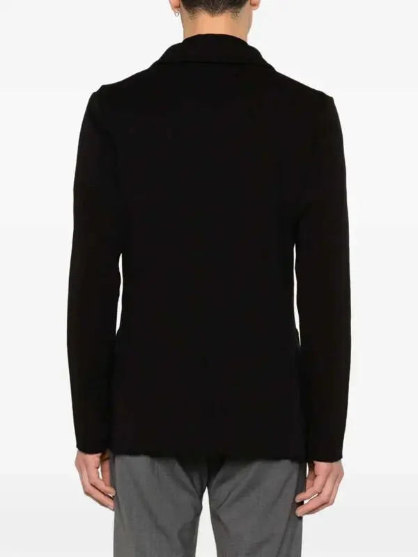 LARDINI Double-breasted Jacket - Black