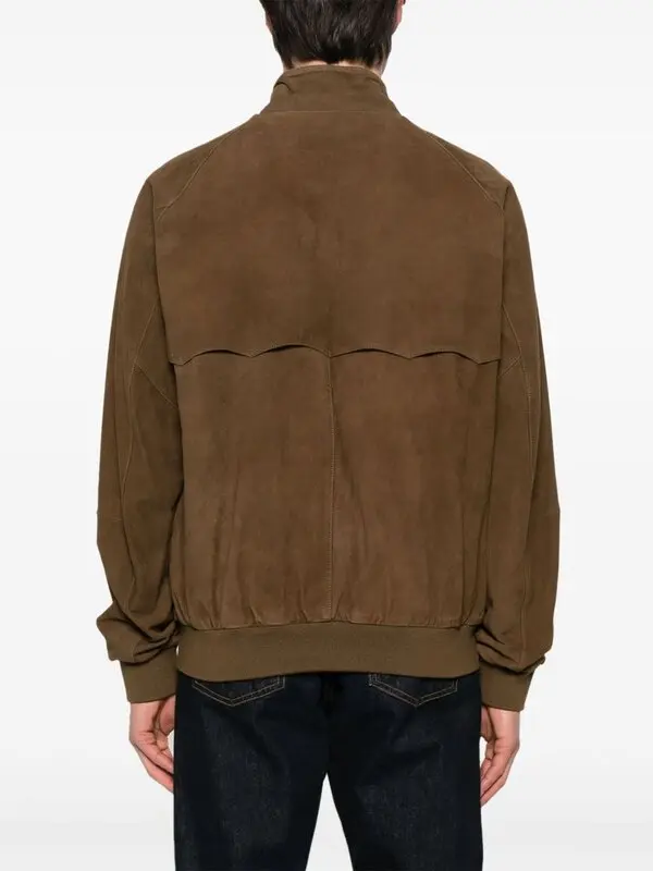 BARACUTA Suede Jacket - Brown