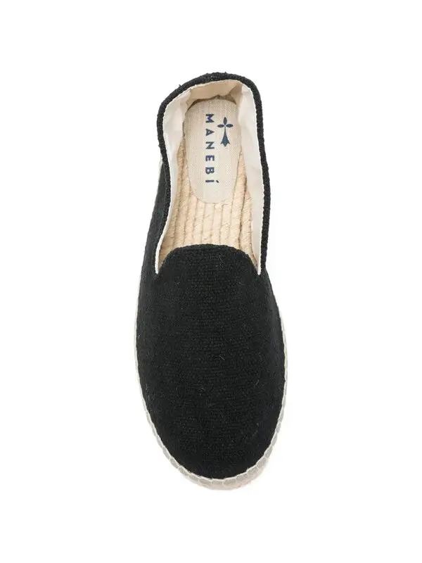 Manebí Flat Espadrilles - Black