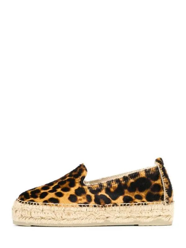 Manebí Leopard Espadrilles - Brown