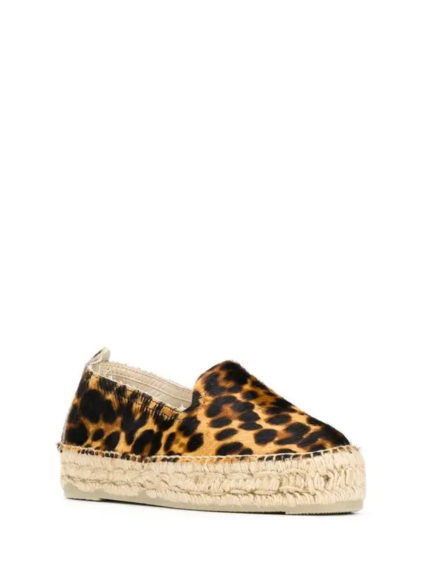 Manebí Leopard Espadrilles - Brown