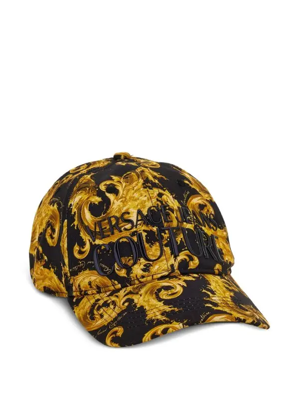 Versace Baroque Printed Cap - Black