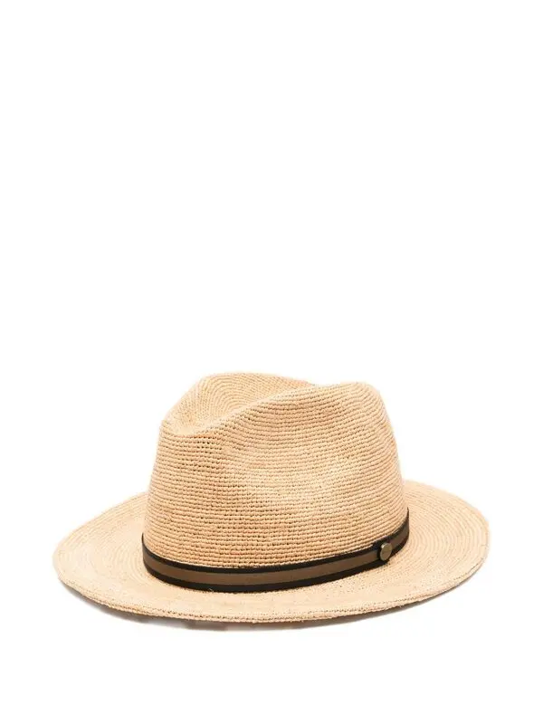 Borsalino Argentina Raffia Panama Hat - Beige