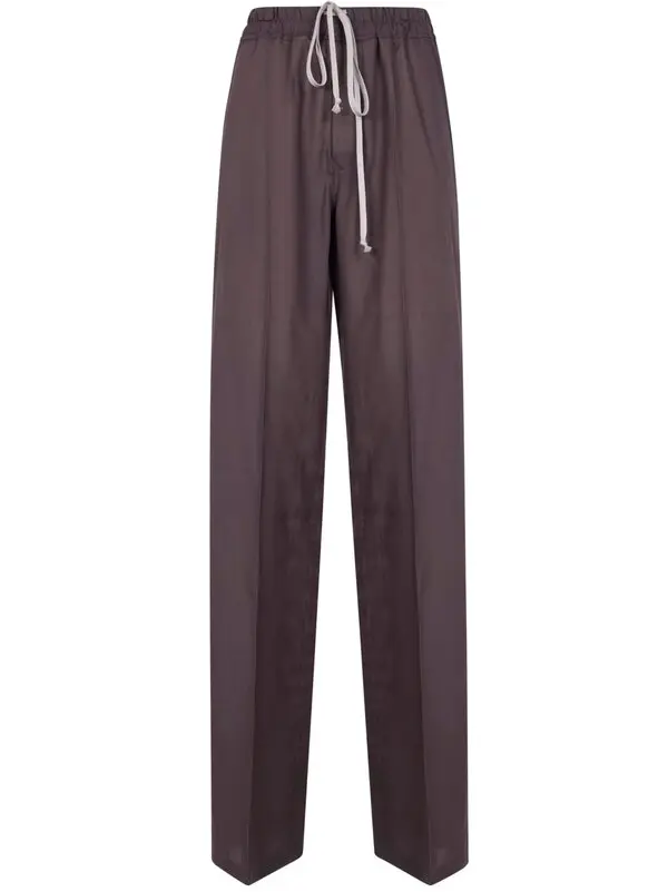 Rick Owens Dietrich Drawstring Trousers - Gray
