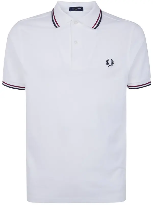 Fred Perry Twin Tipped Polo Shirt - White