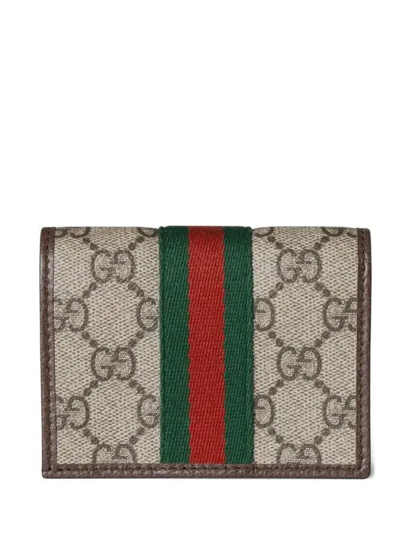 Gucci Ophidia Gg Small Wallet - Brown