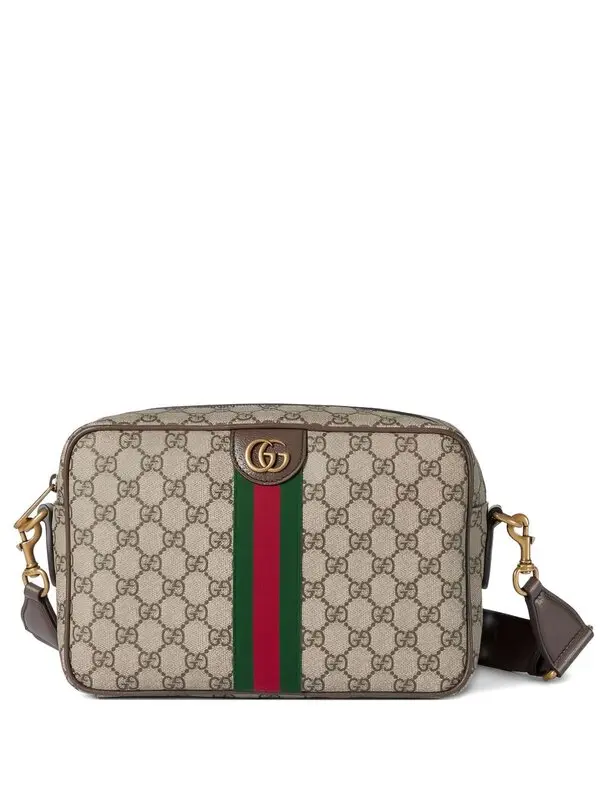 Gucci Ophidia Gg Crossbody Bag - Brown