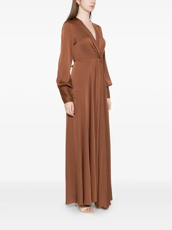 NOUVELLE SILK95FIVE Palm Beach Silk Maxi Dress