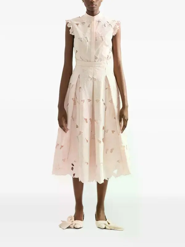 Erdem Floral Cutwork Sleeveless Shirt