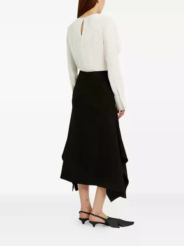 Erdem Ruffled Midi Skirt