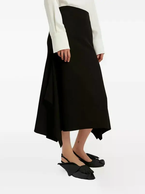 Erdem Ruffled Midi Skirt